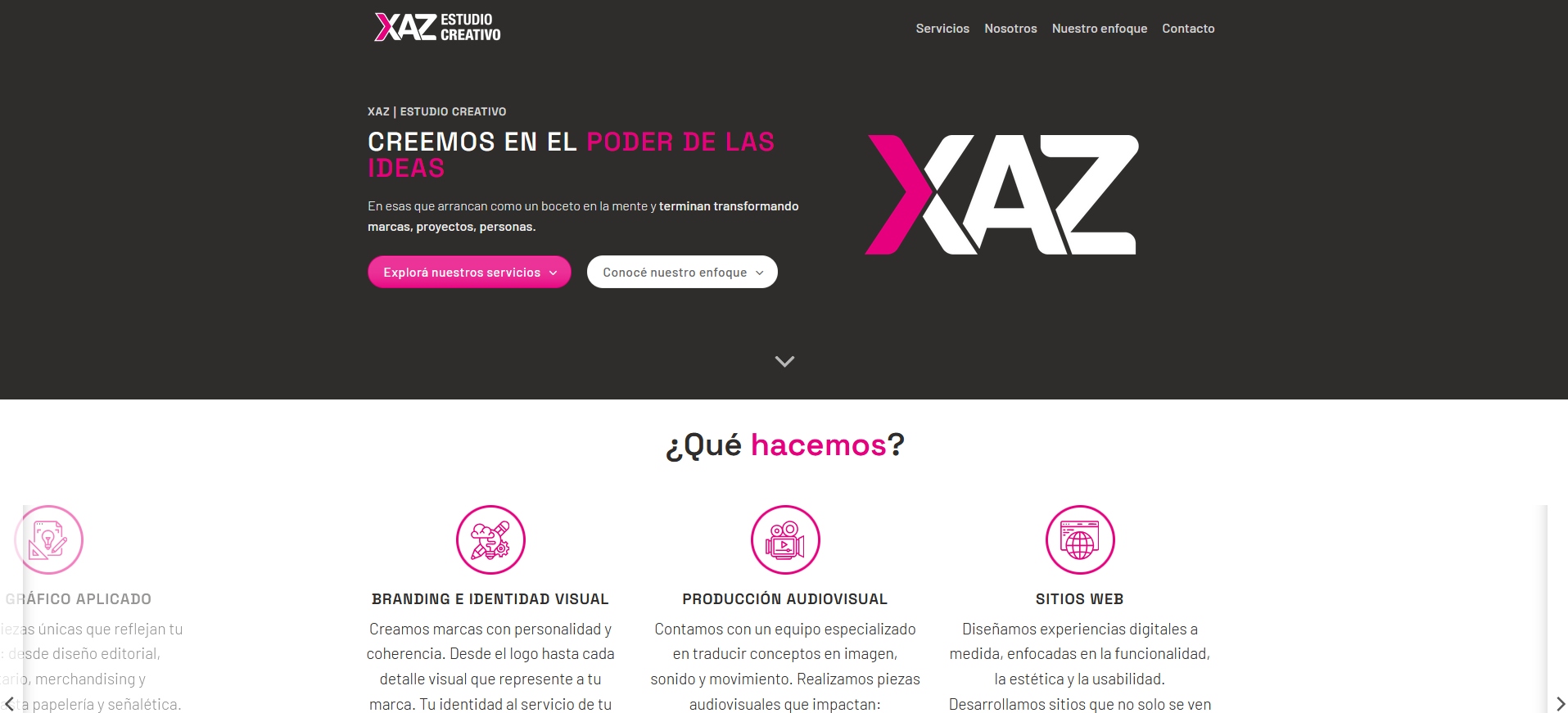 Estudio Creativo: Xaz | Contenidos con Impacto